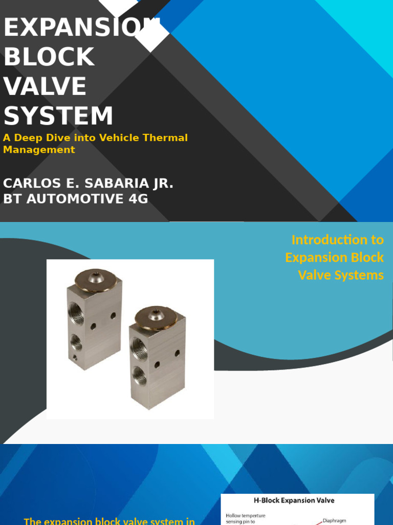 Sabaria Blockexpansionvalve | PDF