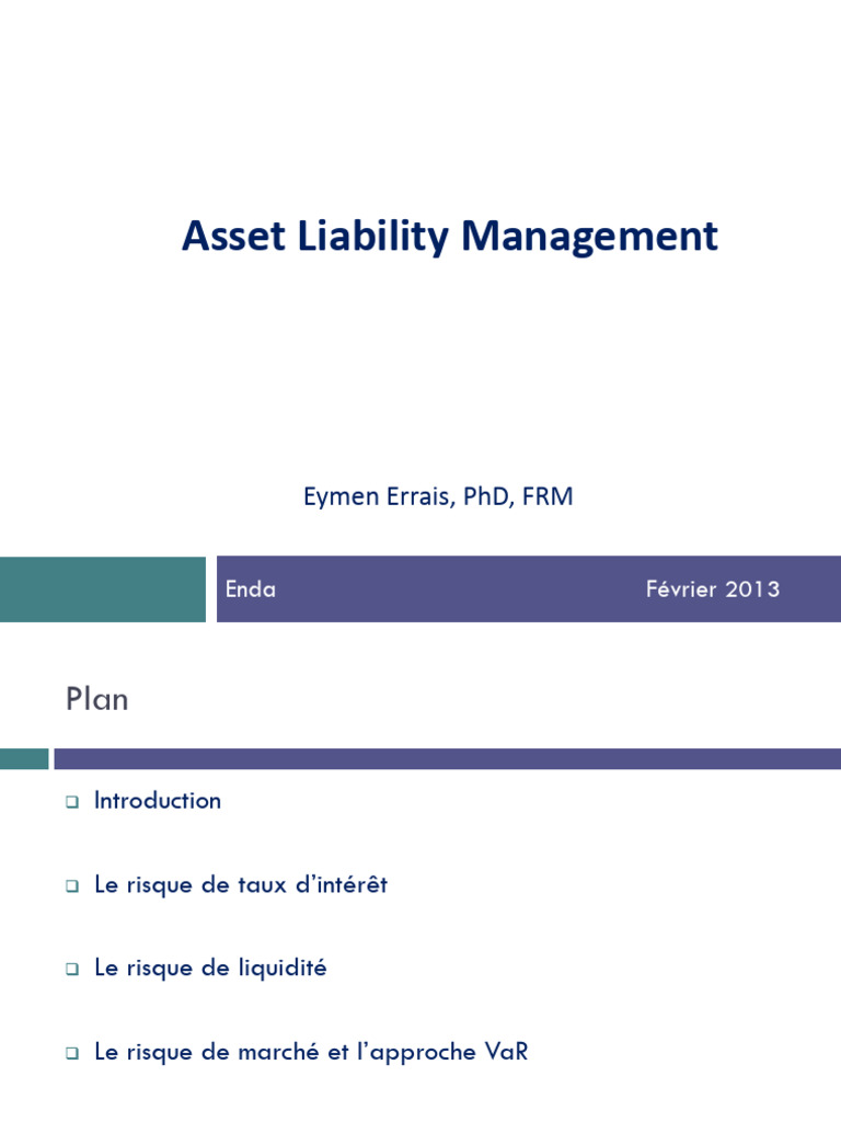 Asset Liability Management | PDF