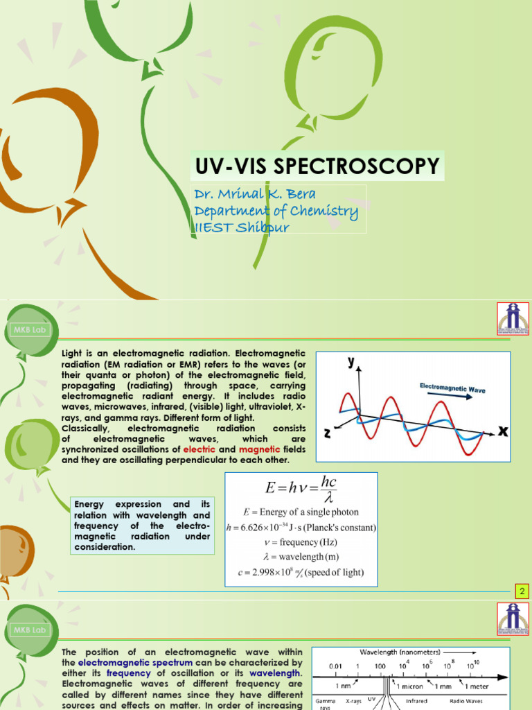 UV-VIS Spectroscopy | PDF