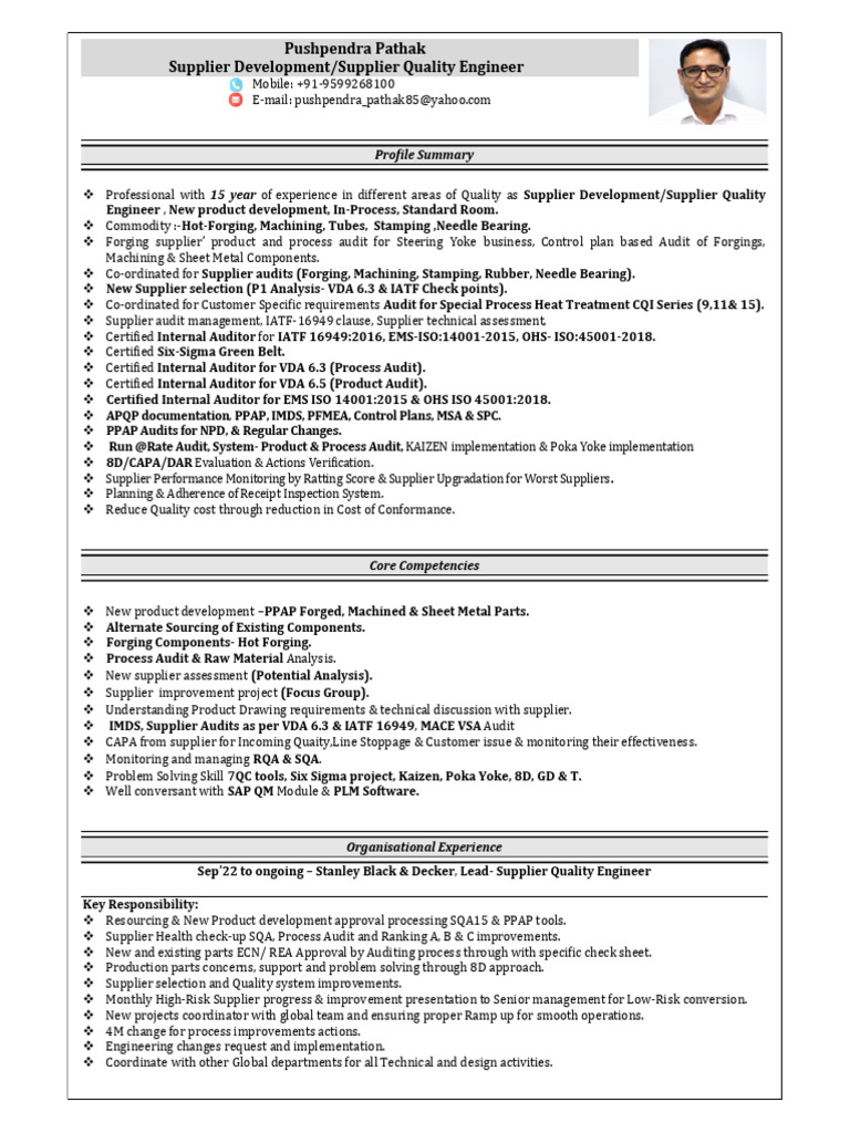 CV SDE-SQA Updated | PDF