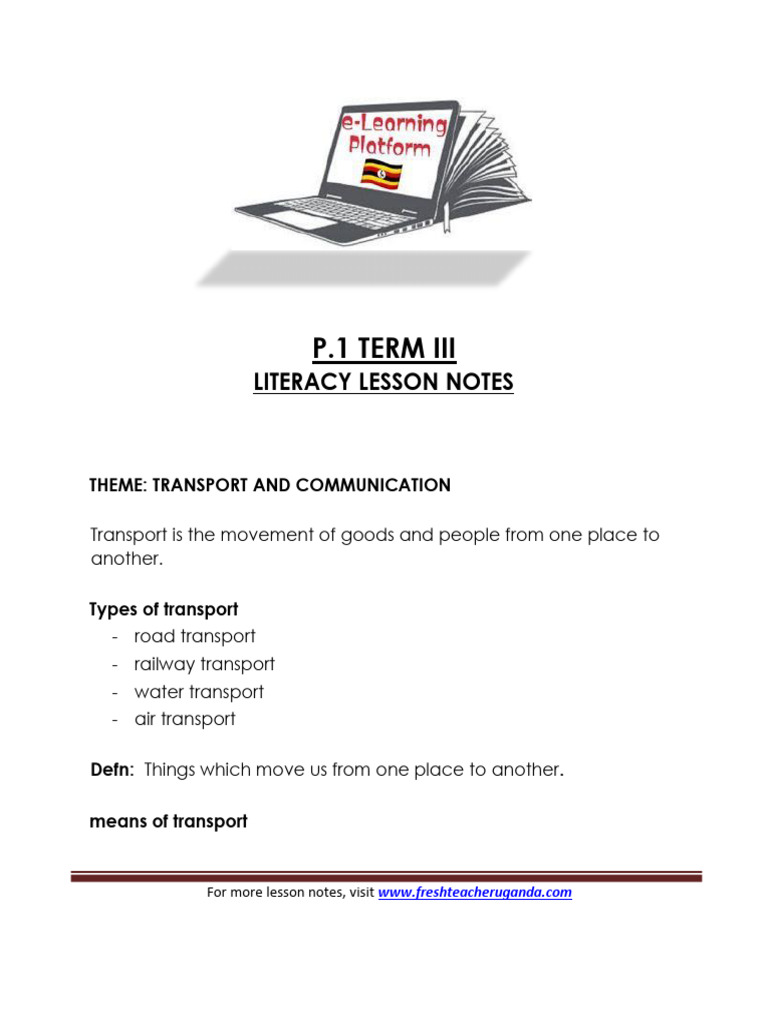 p.1 Literacy II Term III Notes | PDF