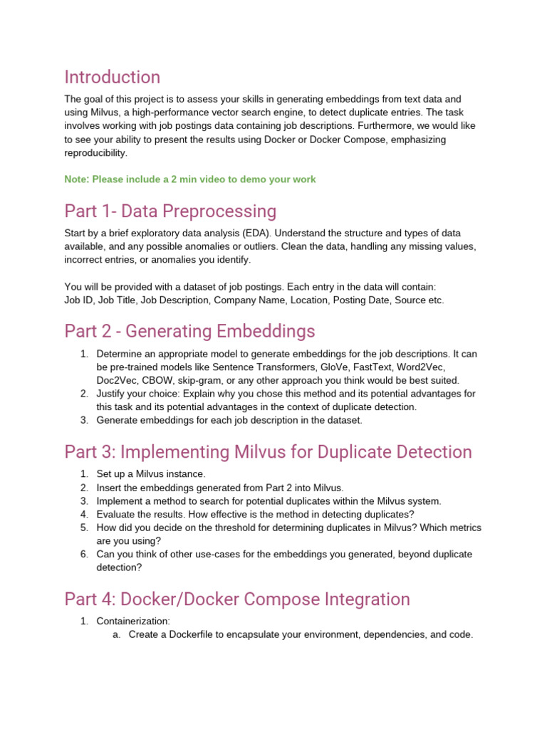 ML Eng Take Home Project | PDF