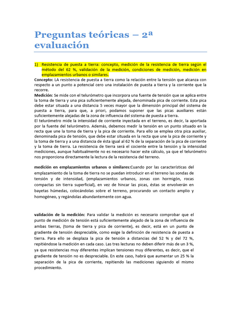 Preguntas Teóricas - 2 Evaluación | PDF
