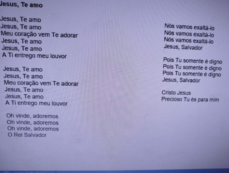 Jesus Te Amo | PDF