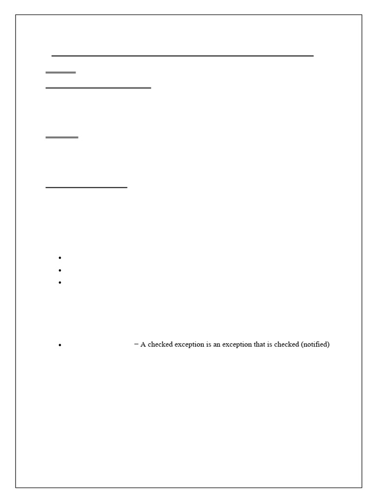 Unit 3 Exceptions Error Handling and Basic IO | PDF