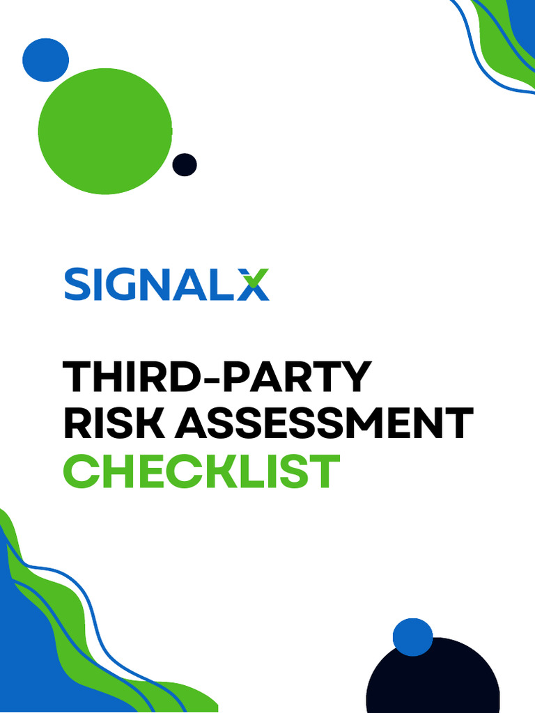 Ultimate Third Party Risk Assessment Checklist | PDF