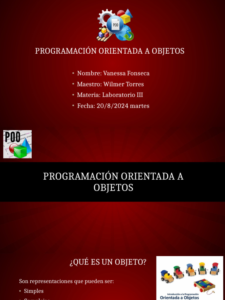 Programación Orientada A Objetos | PDF