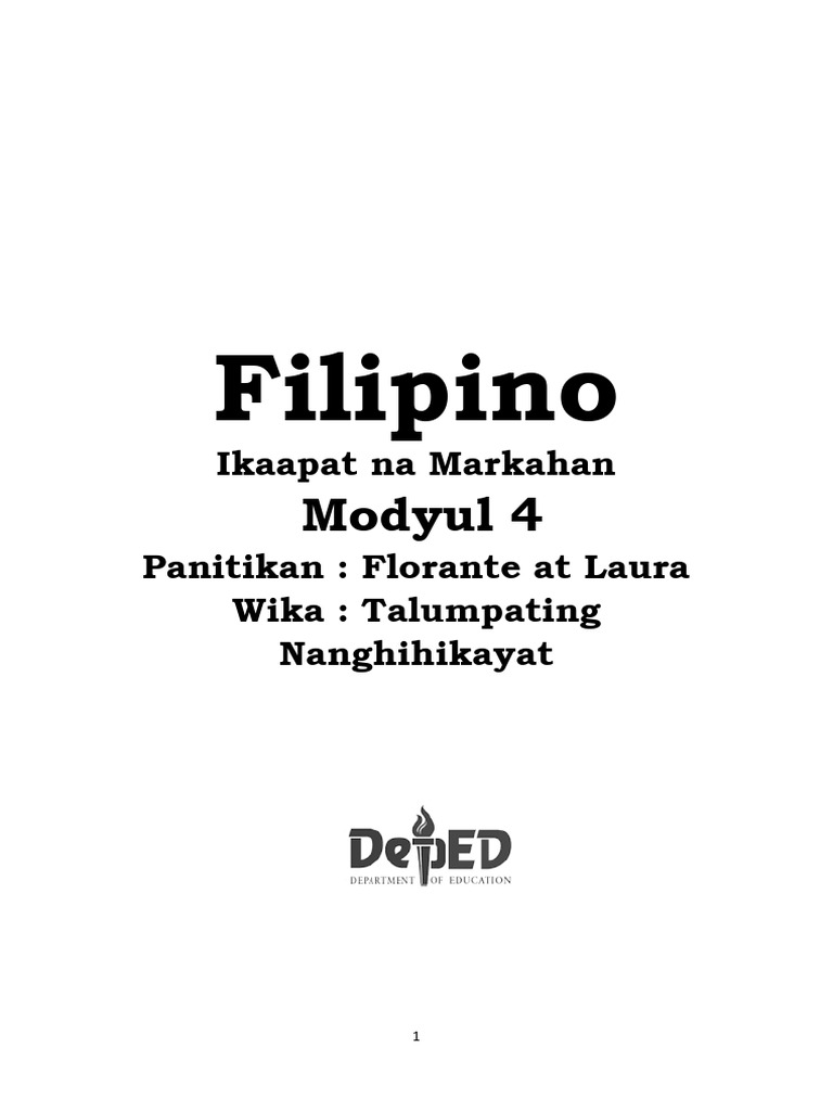 m4 q4 Filipino 8 | PDF