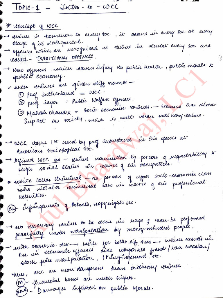 WCC - Atul Bhardwaj LC1 | PDF