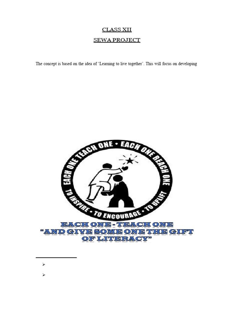 Grade Xii Sewa Project 24-25 | PDF