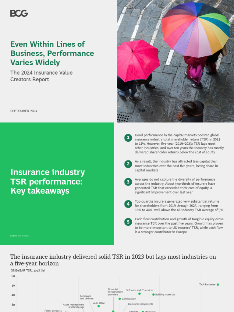 BCG - Insuranve Value Creators Report | PDF