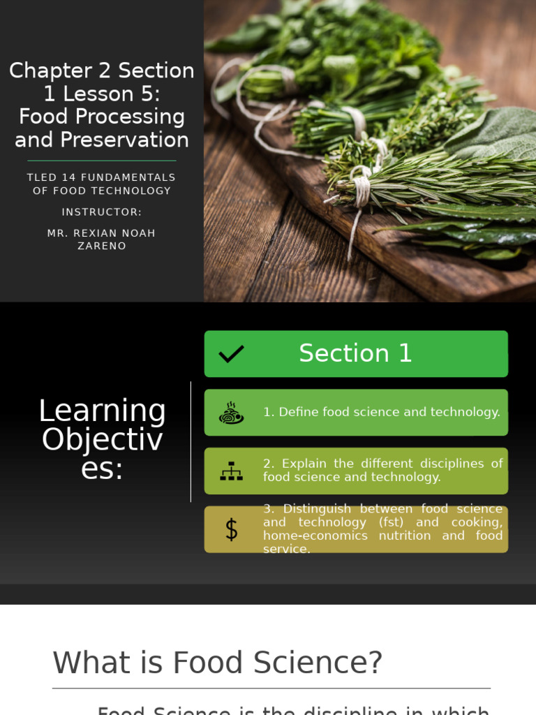 Food Tech Basics for Students | PDF | Food Preservation | Curing (Food ...