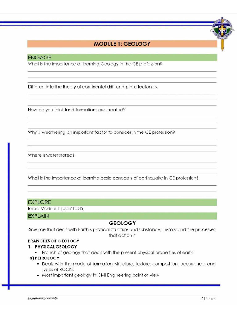 CVE104 Module 1 | PDF