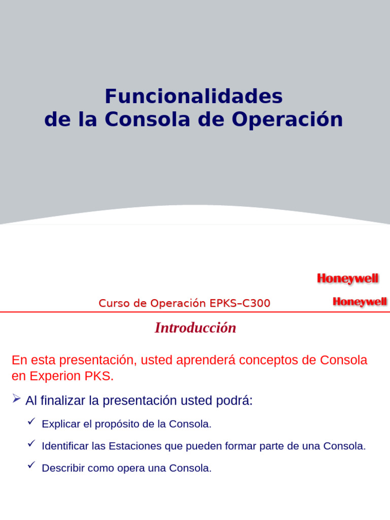 03 Funcionalidades de La Consola de Operación (OK) 2 | PDF
