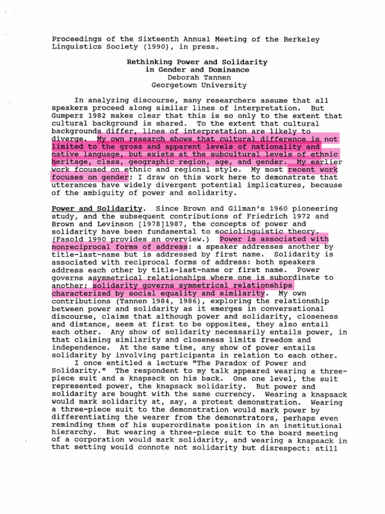 Rethinking Power and Dominance | PDF