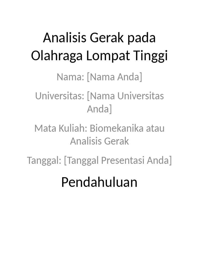 Analisa Gerak Maud | PDF
