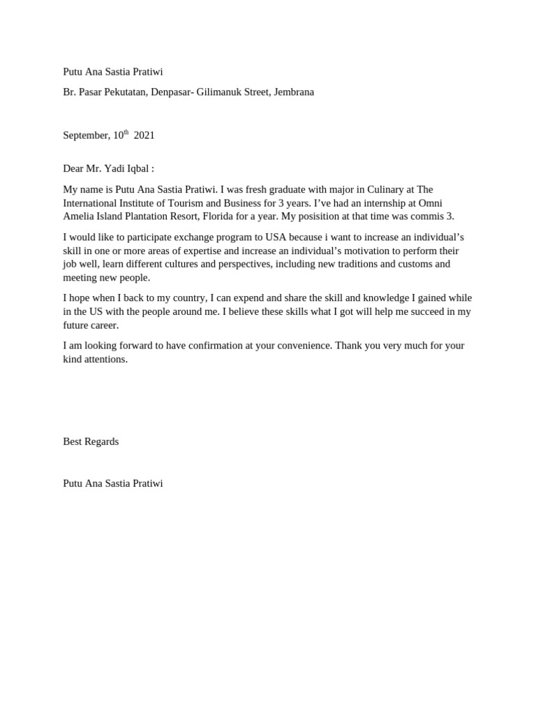 Application Letter and CV Ana | PDF