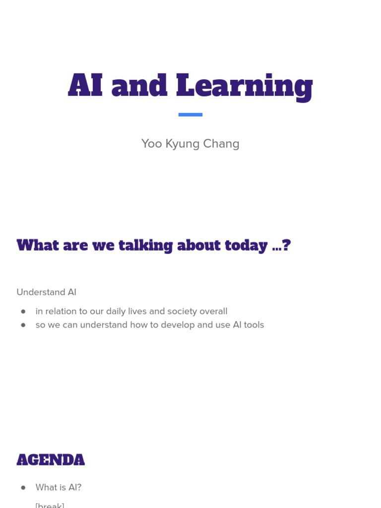 AI and Learning | PDF
