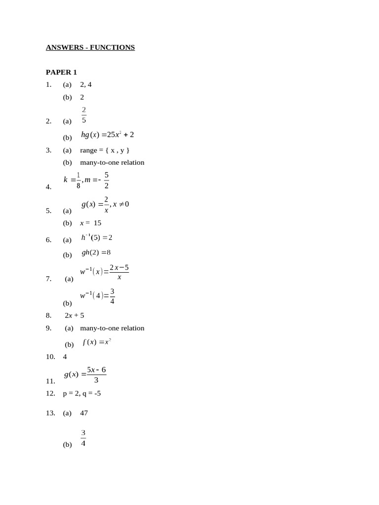 Jawapan Addmath | PDF