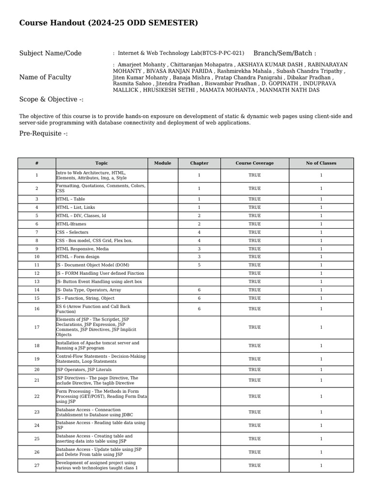 Course Handout (7) | PDF