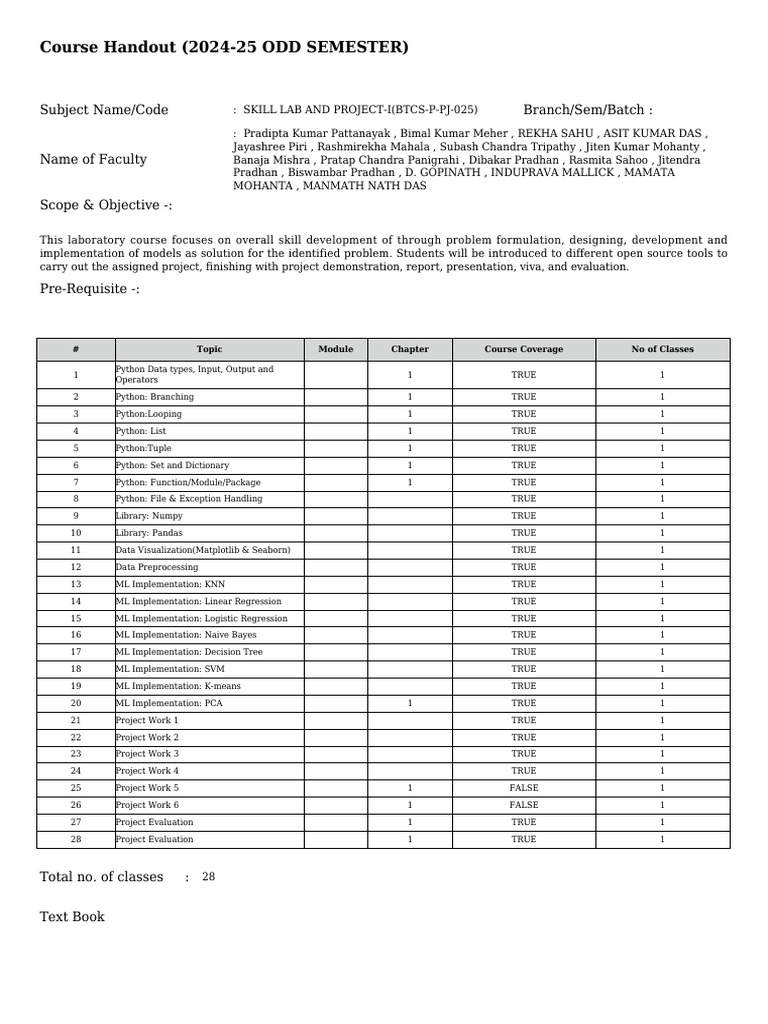 Course Handout | PDF Course Handout | PDF
