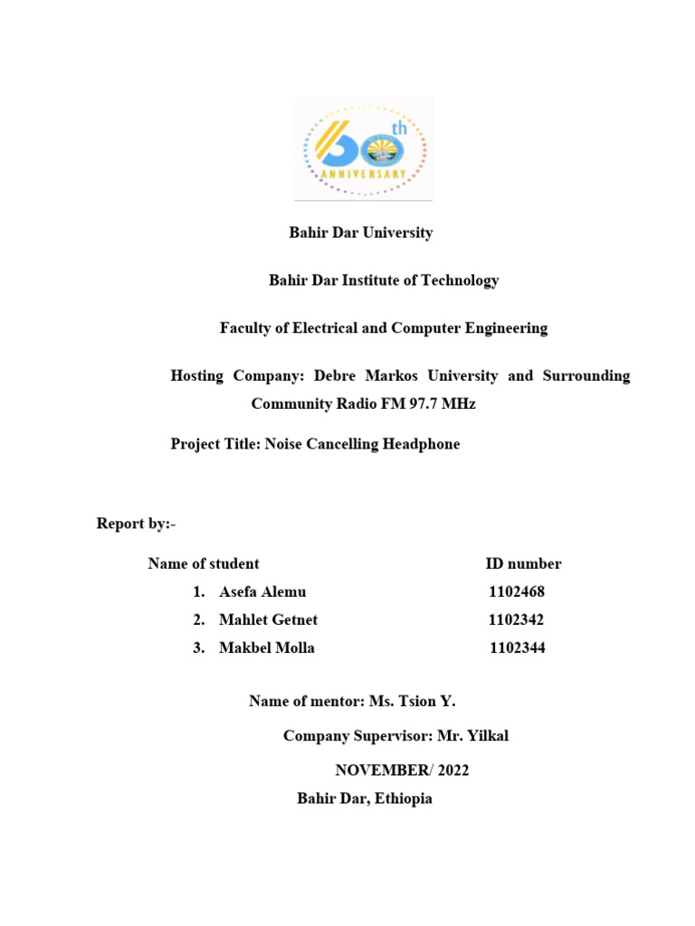 Asefa, Mahlet & Makbel Report | PDF