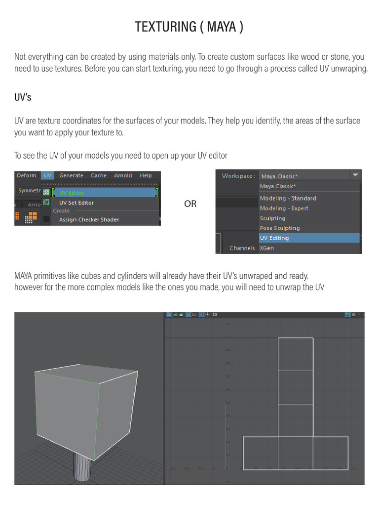 MAYA_Texturing_SM | PDF