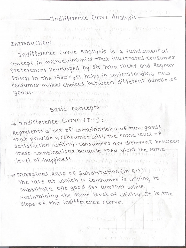 Indifference Curve Analysis | PDF
