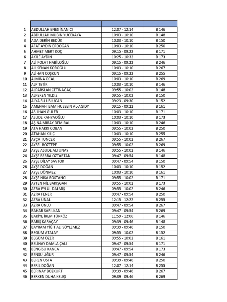 Ext - Upper Final Lms Speaking List | PDF