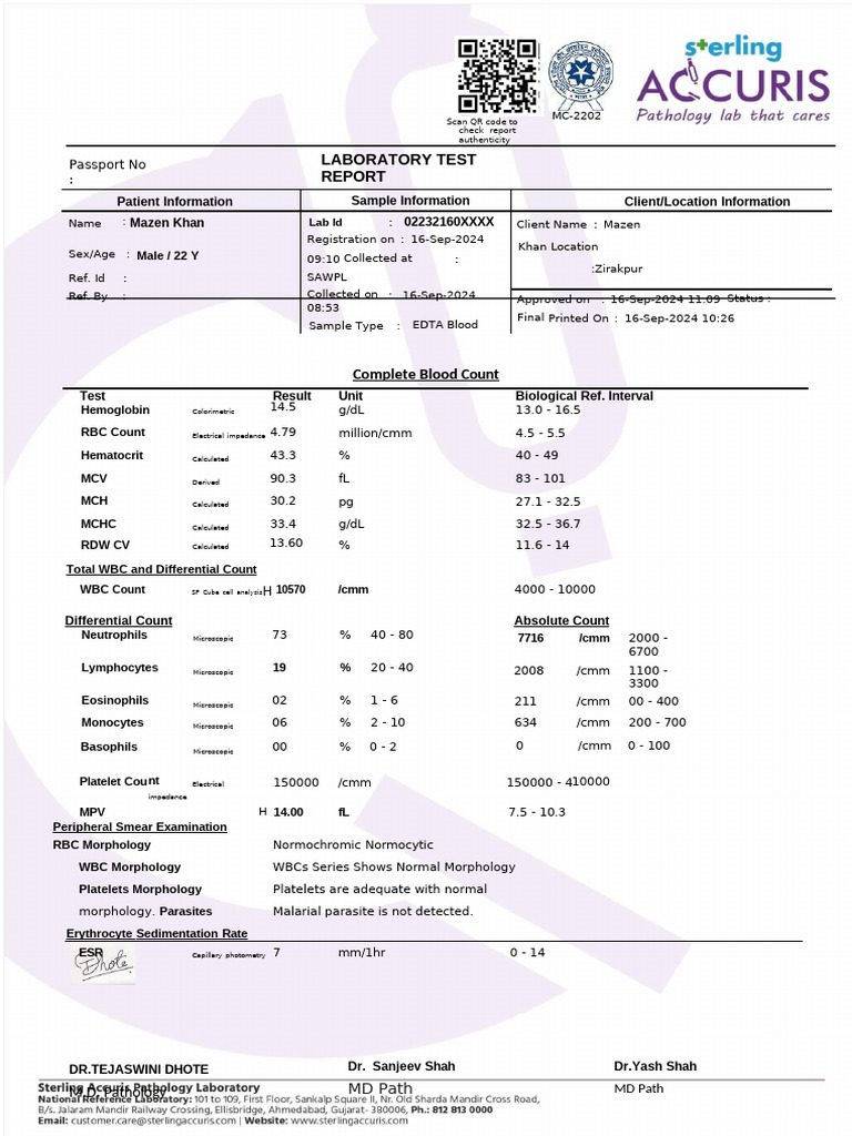Sterling-Accuris-Pathology-Sample-Report-Unlocked (1) (1) - Removed | PDF