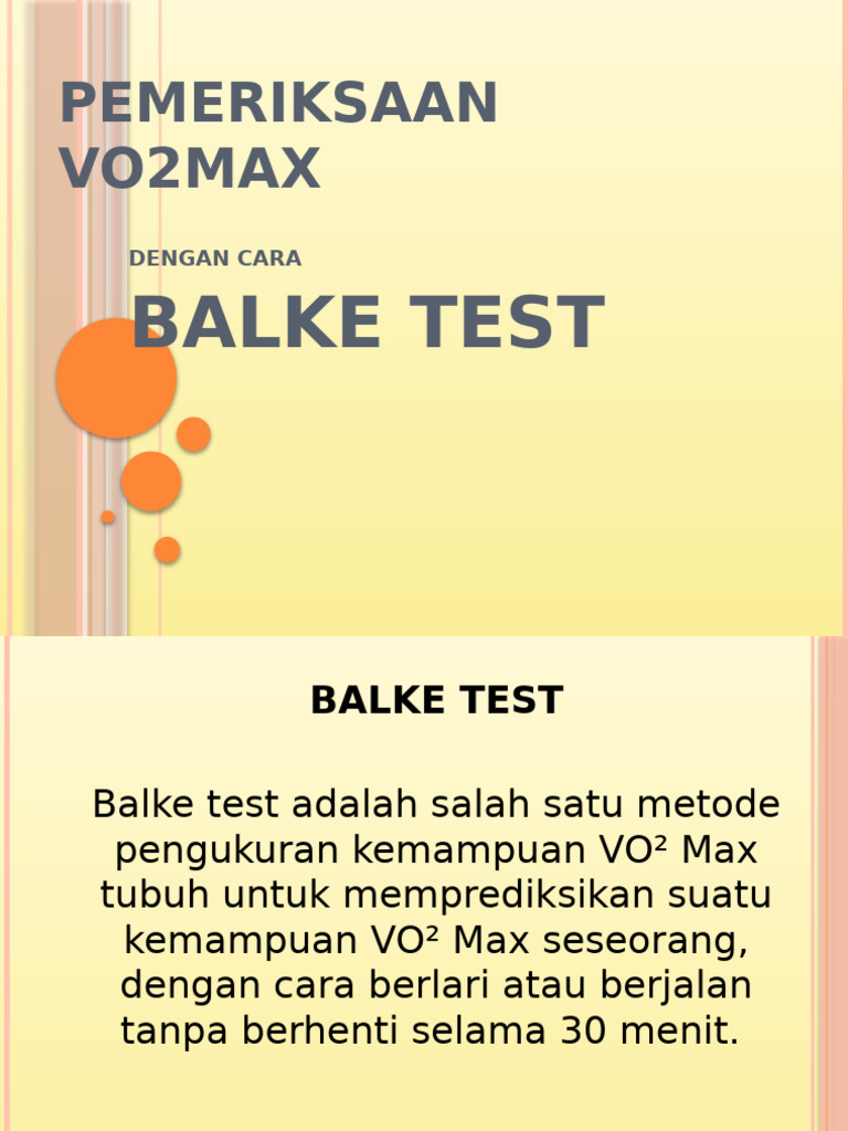 Balke Test | PDF