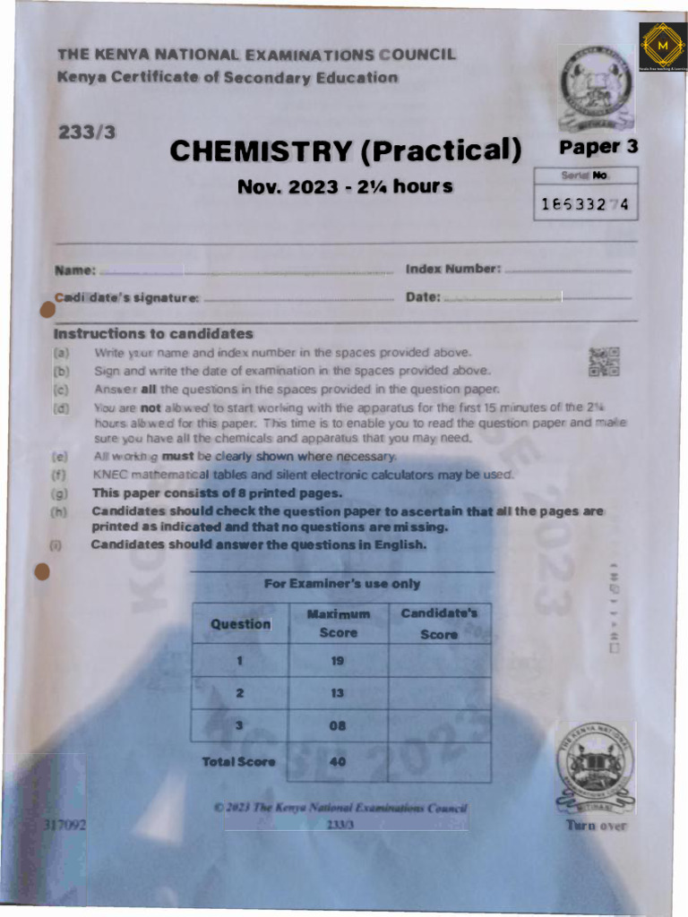 Chem P3 | PDF