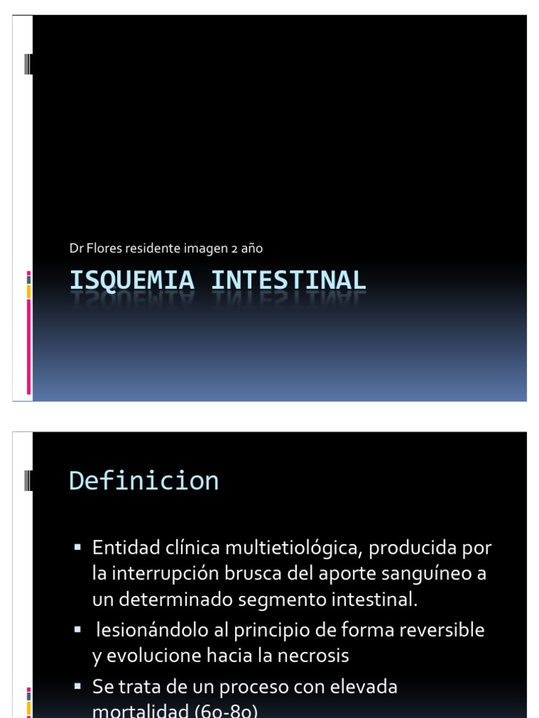 Isquemia Intestinal