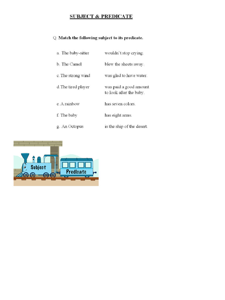 subject and predicate | PDF