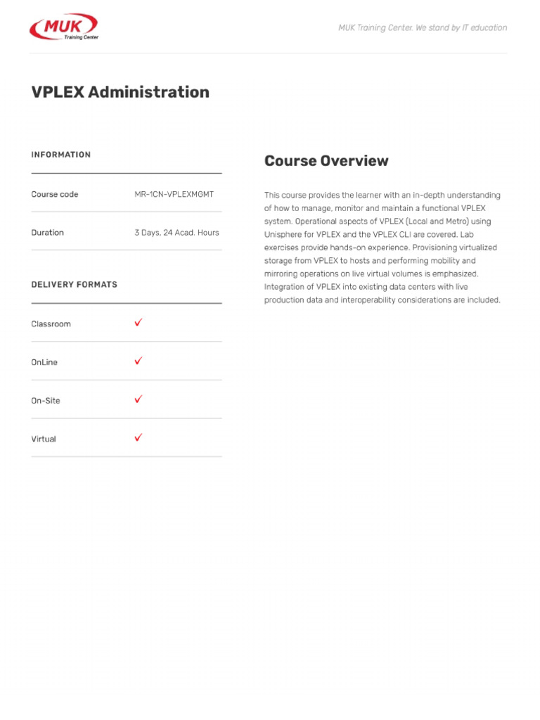 VPLEX Administration | PDF