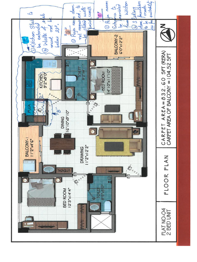 Flat 604 Minor Modifications | PDF