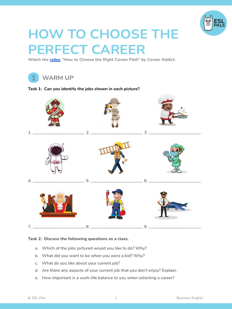 (SV) How To Choose The Perfect Career | PDF