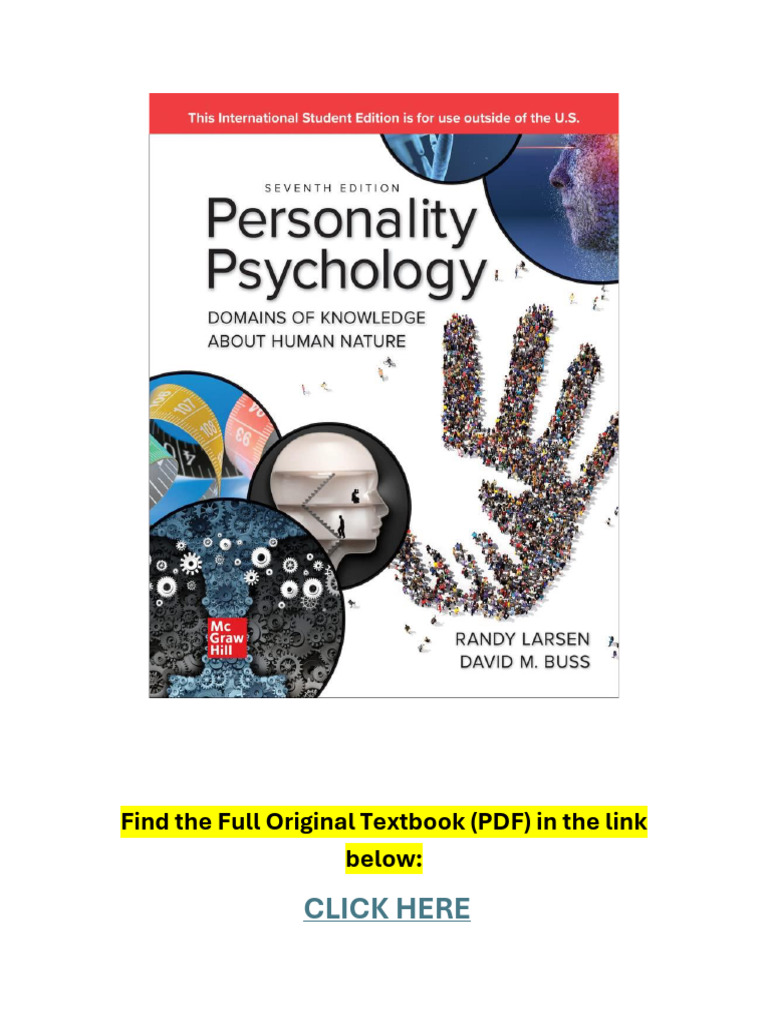 Personality Psychology Domains of Knowledge About Human Nature 7th ...