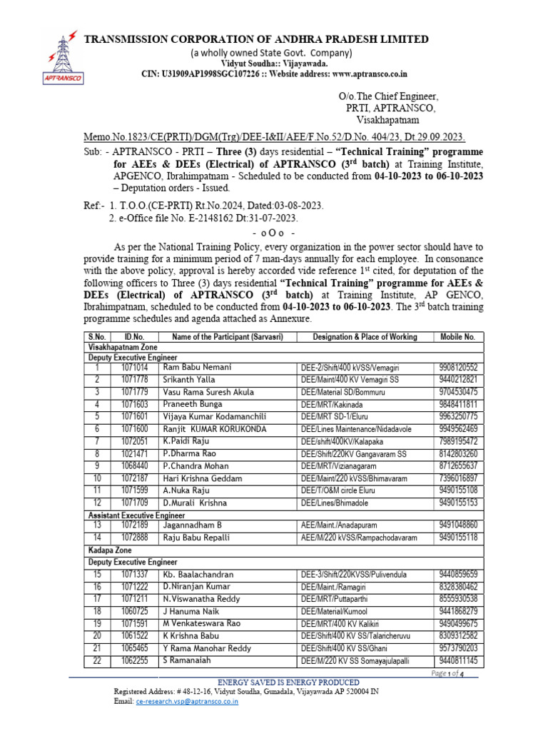 3rd Batch Memo.1823 | PDF