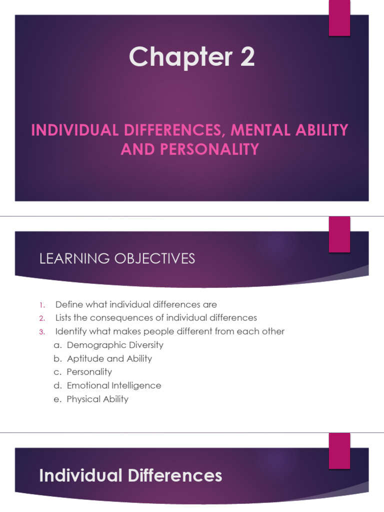 Understanding Individual Differences in Work | PDF | Emotional ...