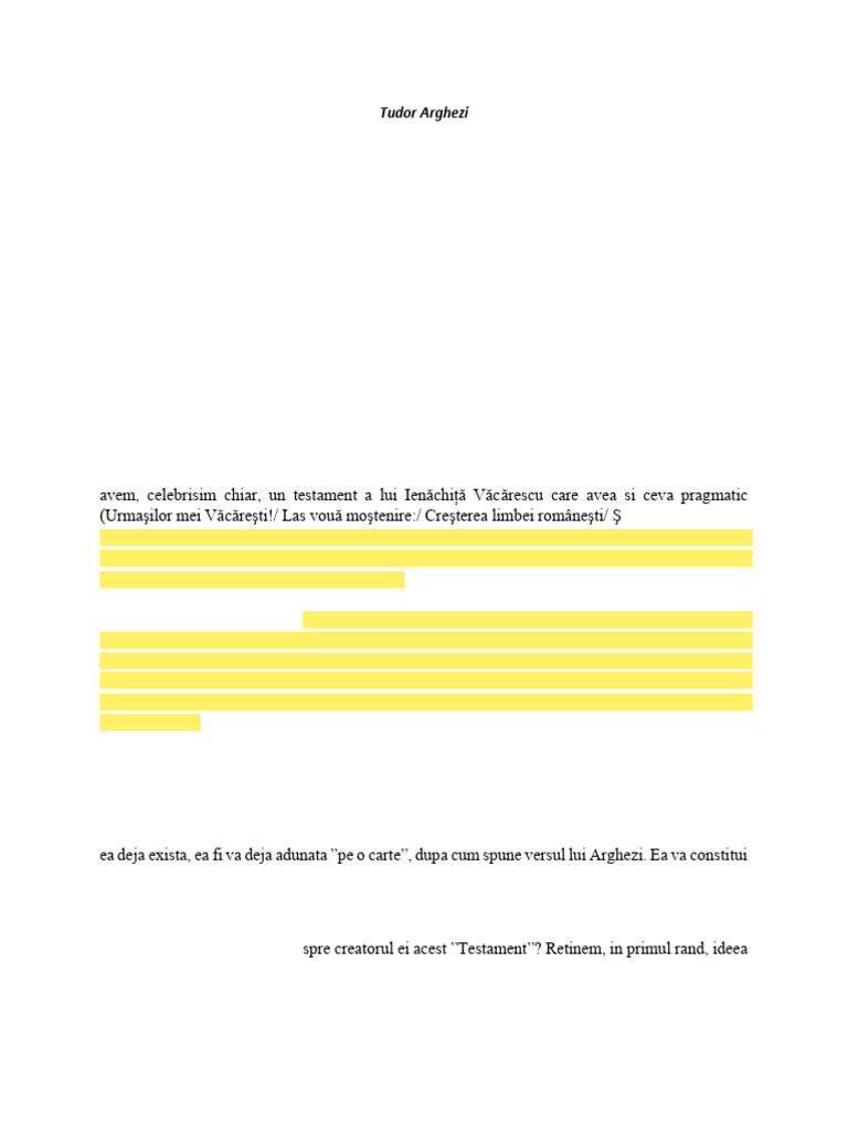 Curs 12 Arghezi | PDF