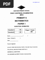 PSLE Standard Maths 2024 Paper 1 | PDF
