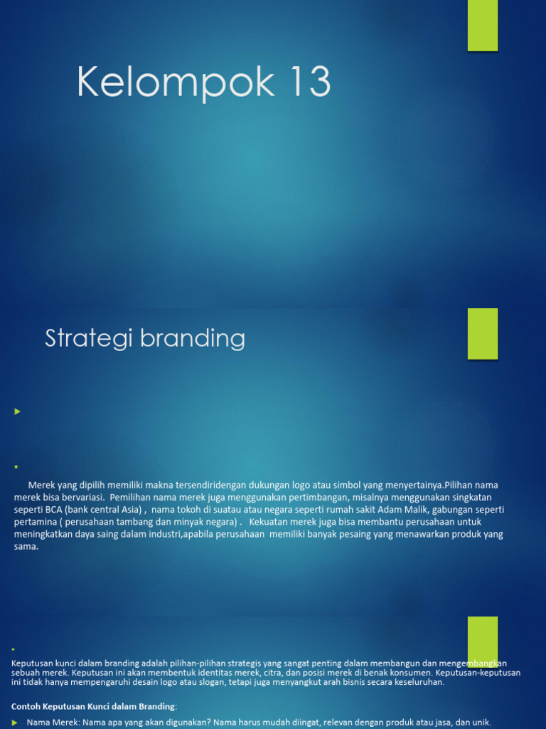 Branding Kel 13 | PDF