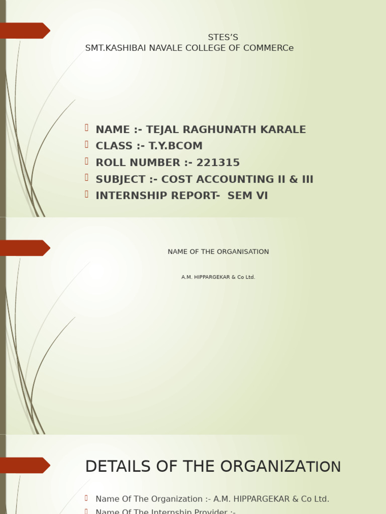 Costing PPT Sem 6 - Tejal | PDF