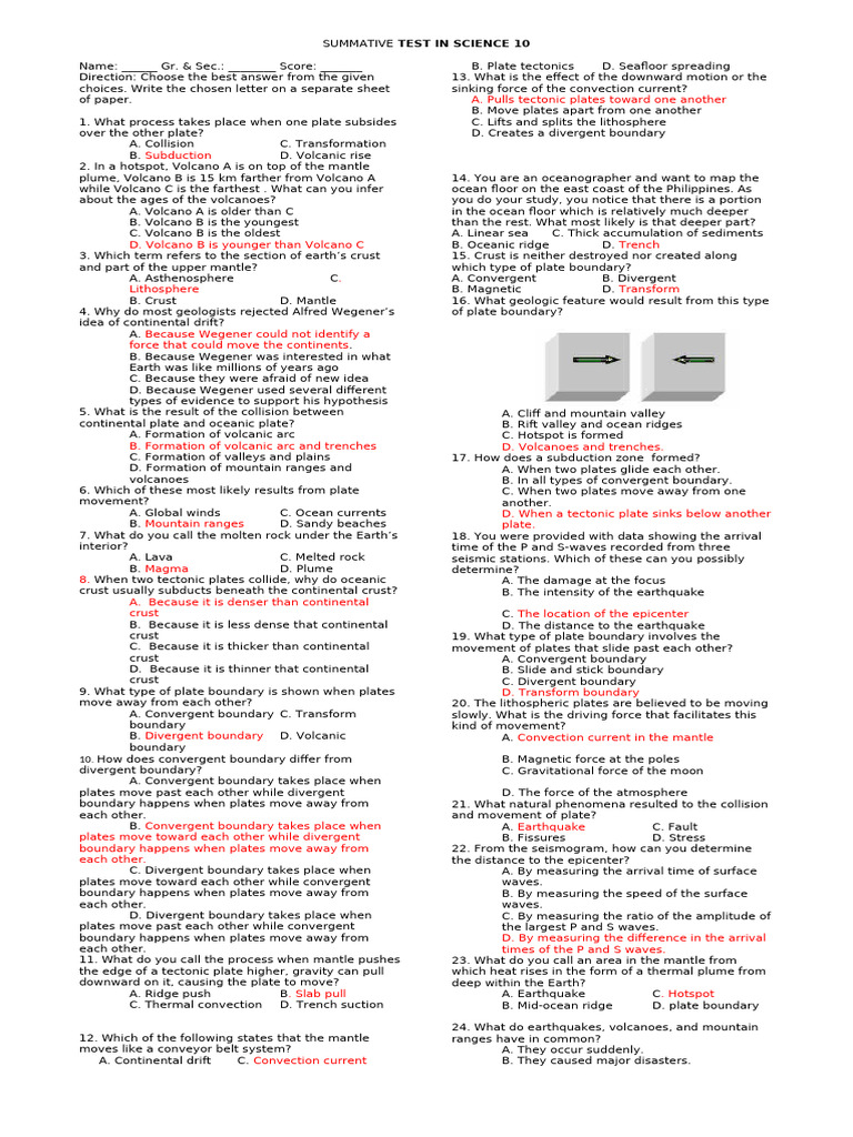 Summative-Test-1.2-Answer-key | PDF