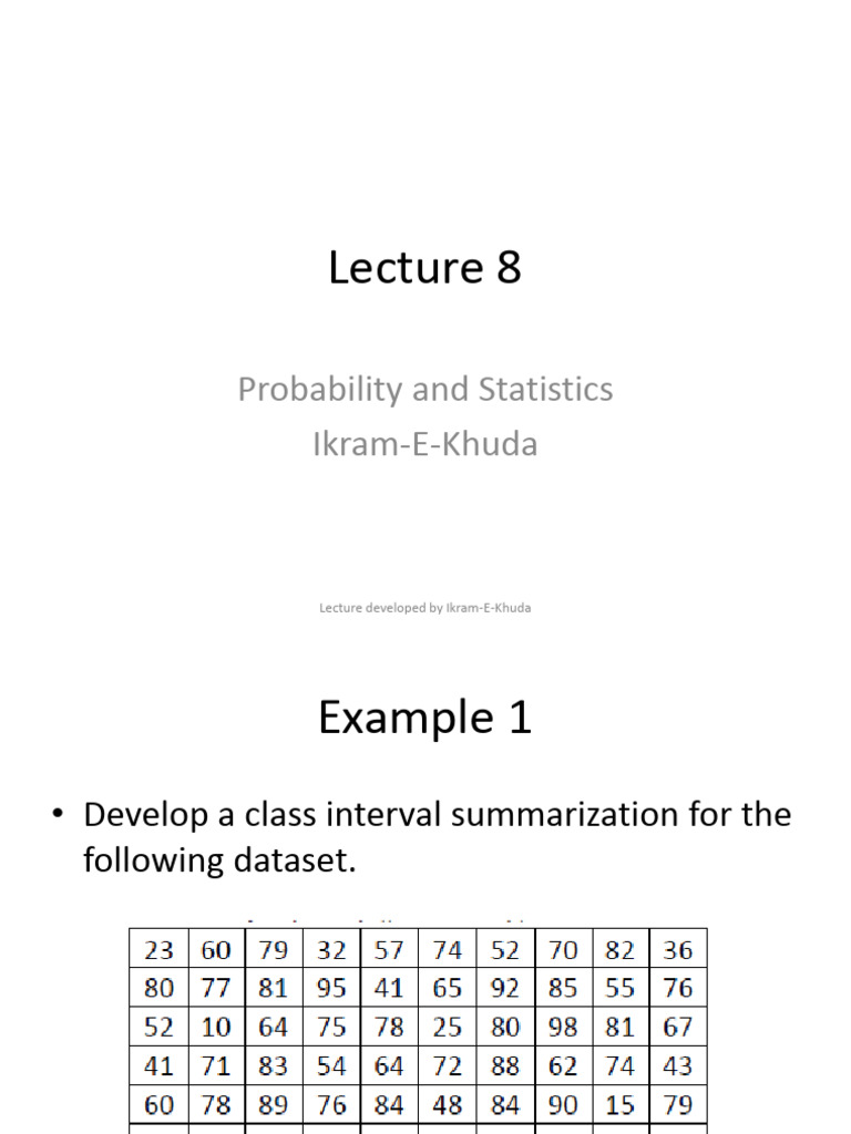 Lecture 8-Grouped Data Statistics Part 2 | PDF
