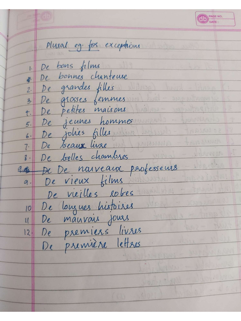 French Notes 2 | PDF