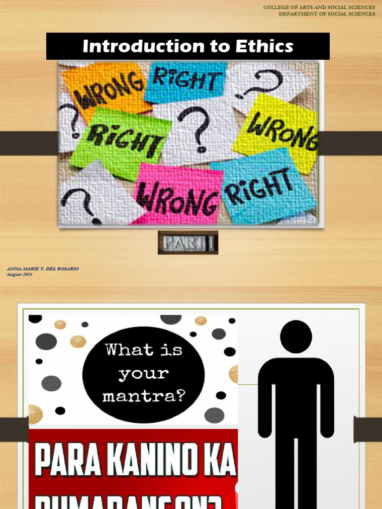 Introduction to Ethics_Part 1 | PDF