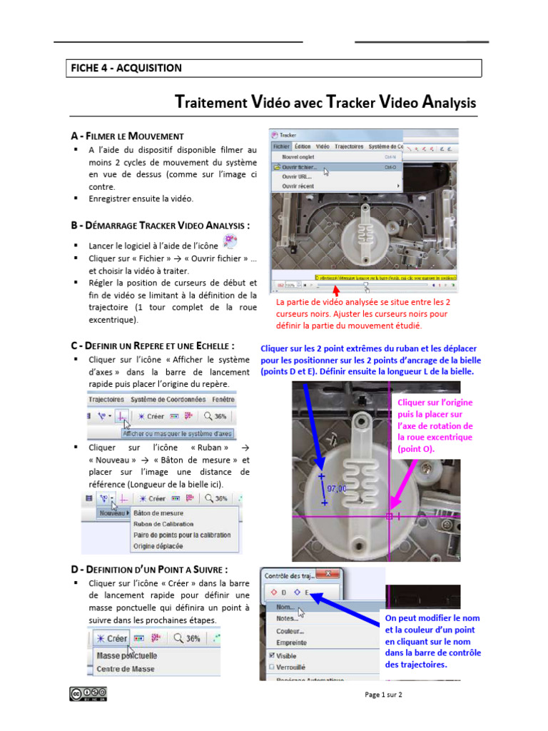 Analyse vidéo Tracker | PDF