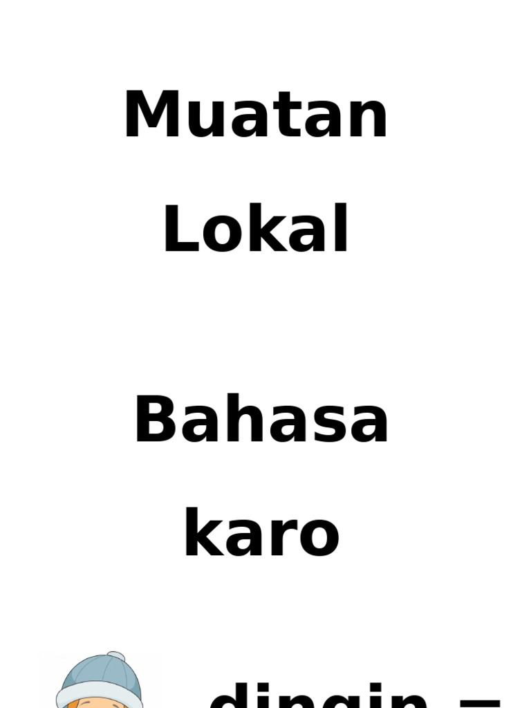 Bahasa Karo | PDF